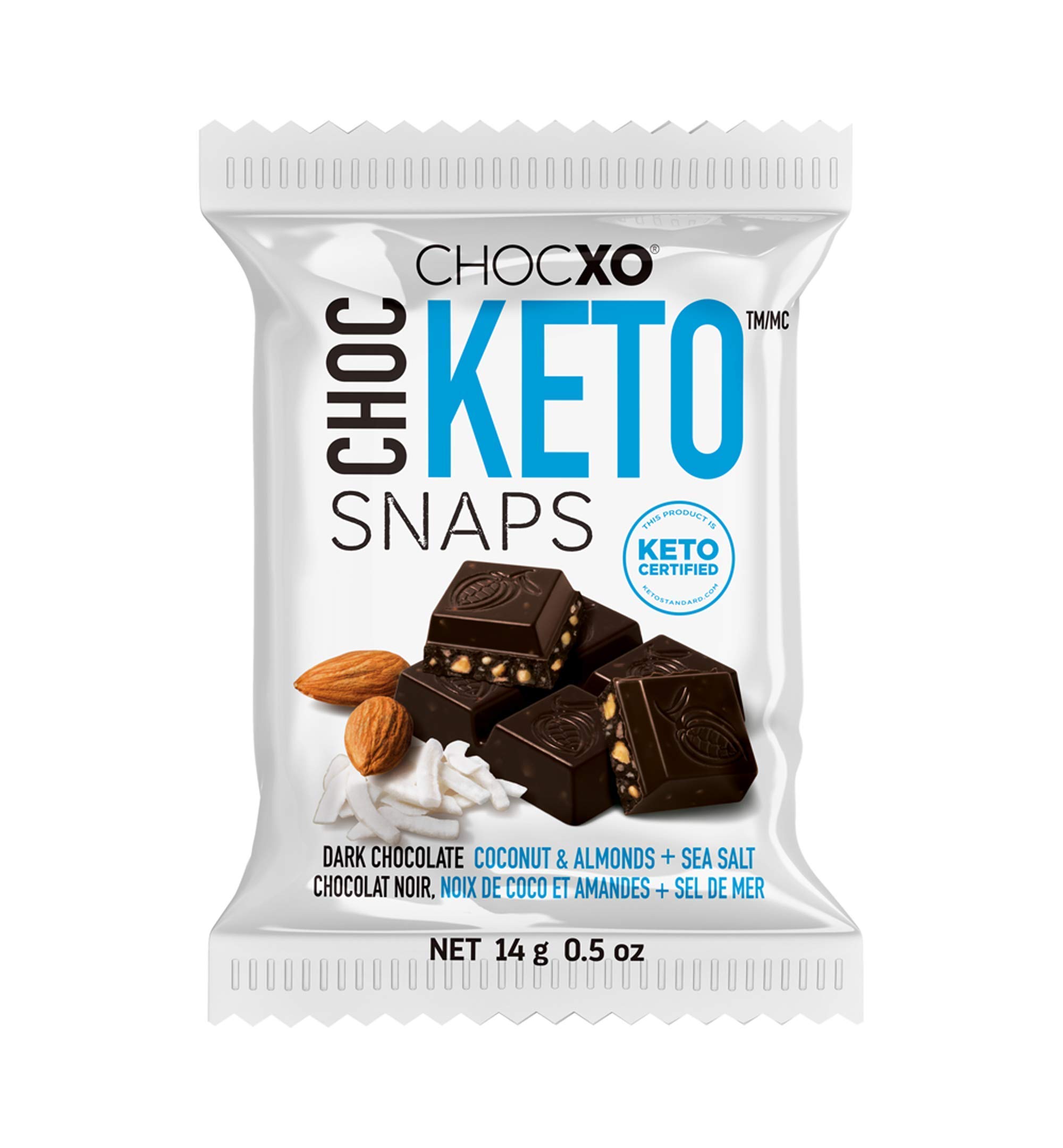 ChocKETO Dark Chocolate Coconut Snaps with Almonds and Sea Salt | Keto ...