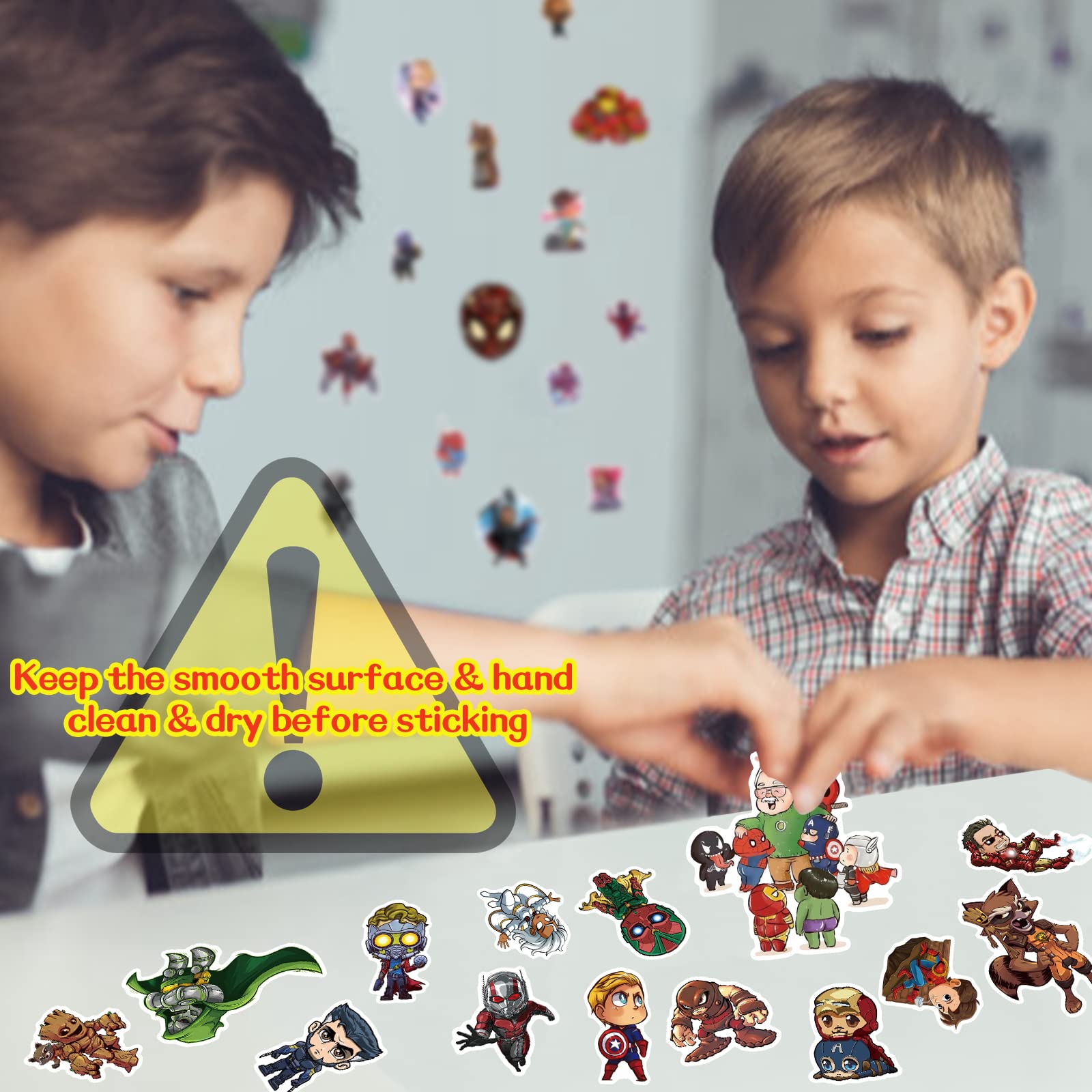 Mua Cute Superhero Stickers for Water Bottle, 130pcs Waterproof ...