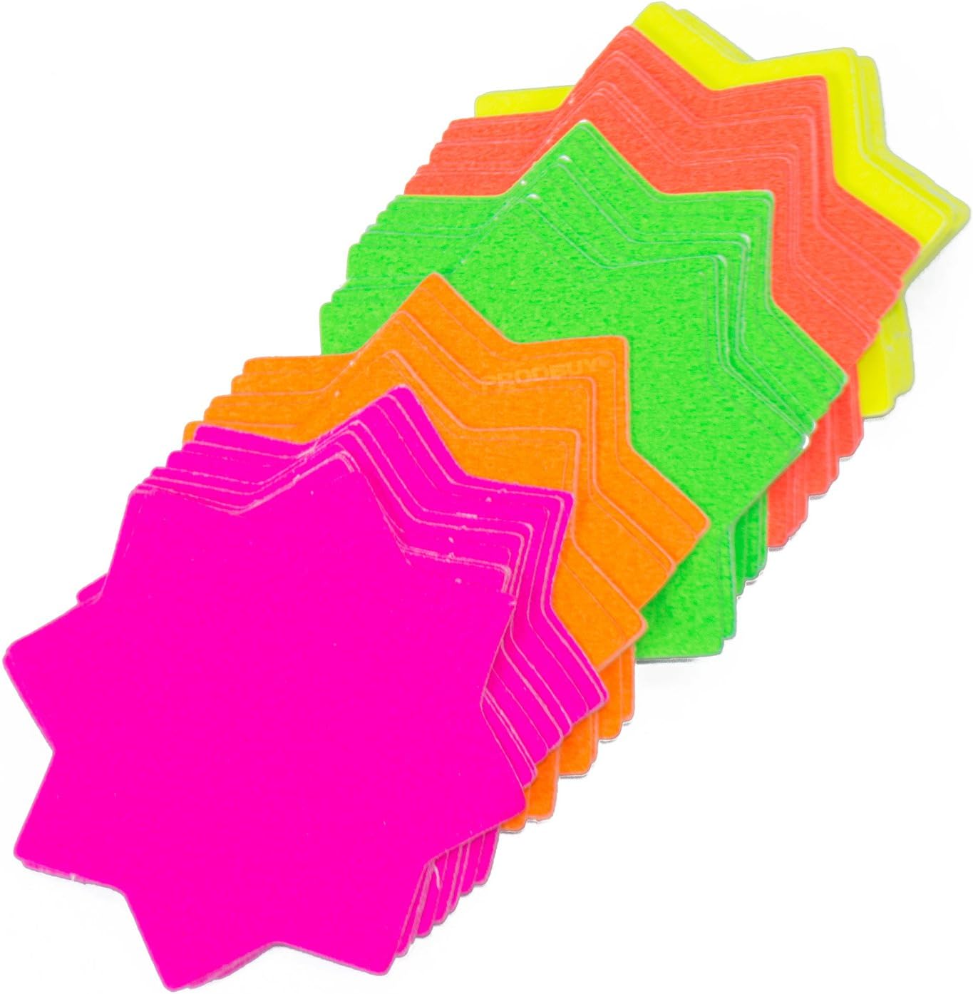 [Pack of 600] Fluorescent Flash Stars 2.5" Shop Retail Price Signs Sale ...