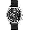 Amazon.com: BOSS Men's Premium Fashion Quartz Chronograph Watch | Water ...