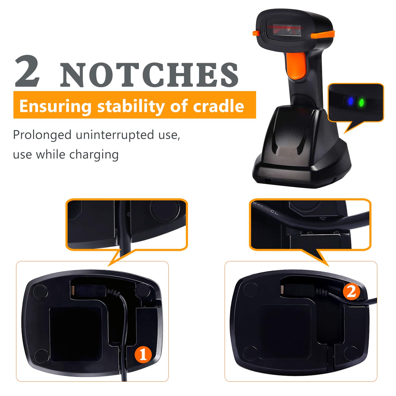 Mua Tera Wireless Barcode Scanner 1D 2D with USB Cradle Charging Base ...