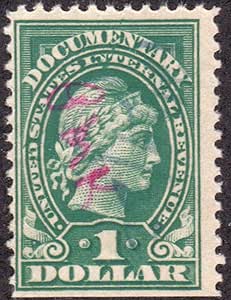 Amazon.com: Documentary United States Internal Revenue 1 Dollar Postage ...