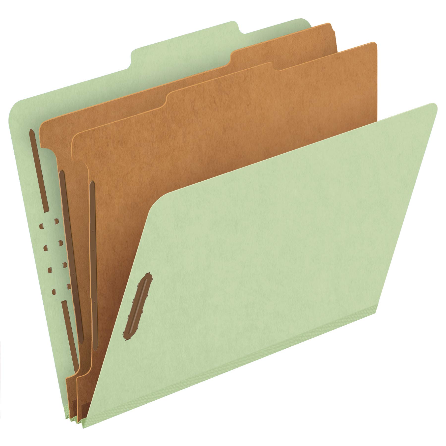 Pendaflex Recycled Classification File Folders, 2 Dividers, 2" Embedded ...