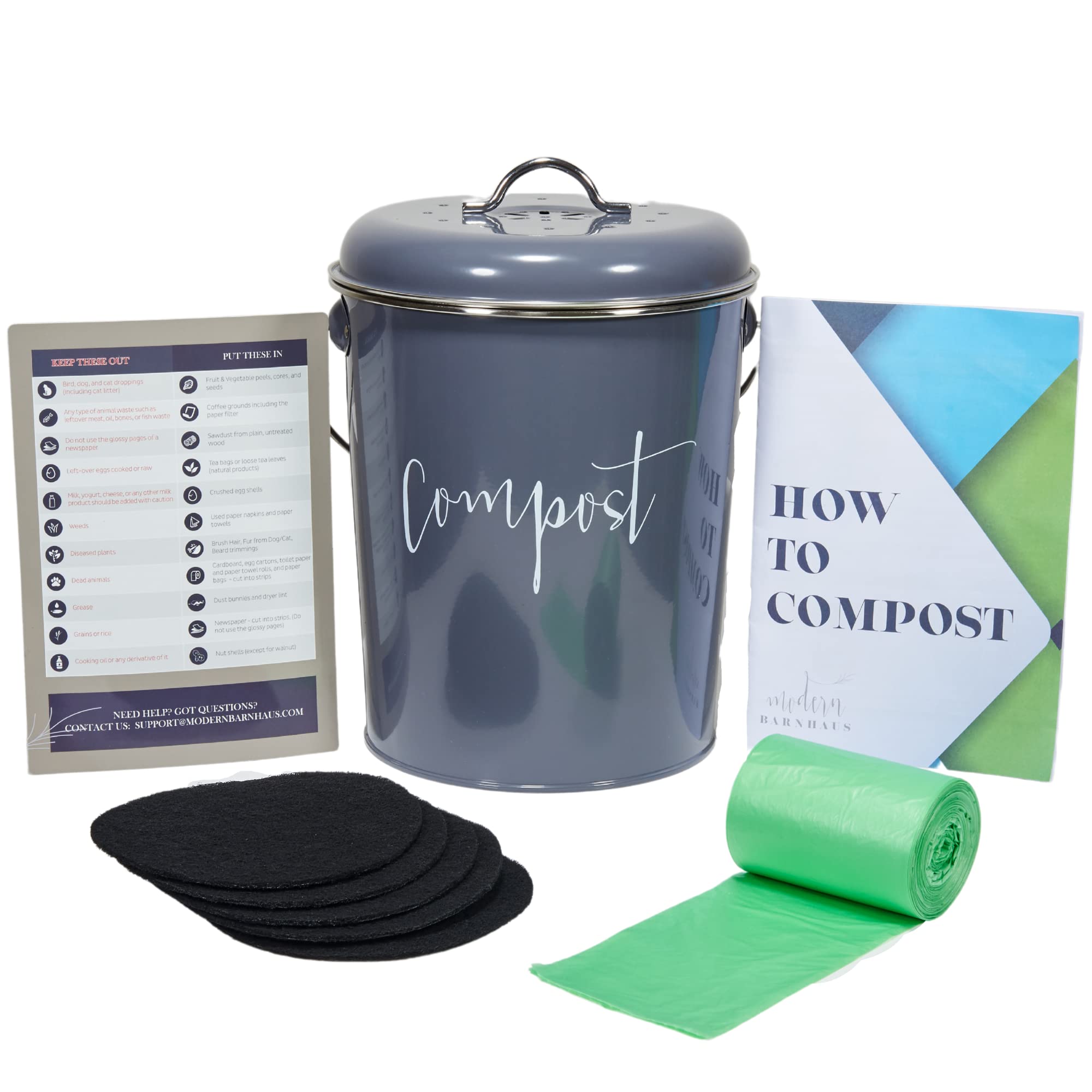 Mua Compost Tumbler, Kitchen Compost Bin Countertop, Indoor Compost Bin ...