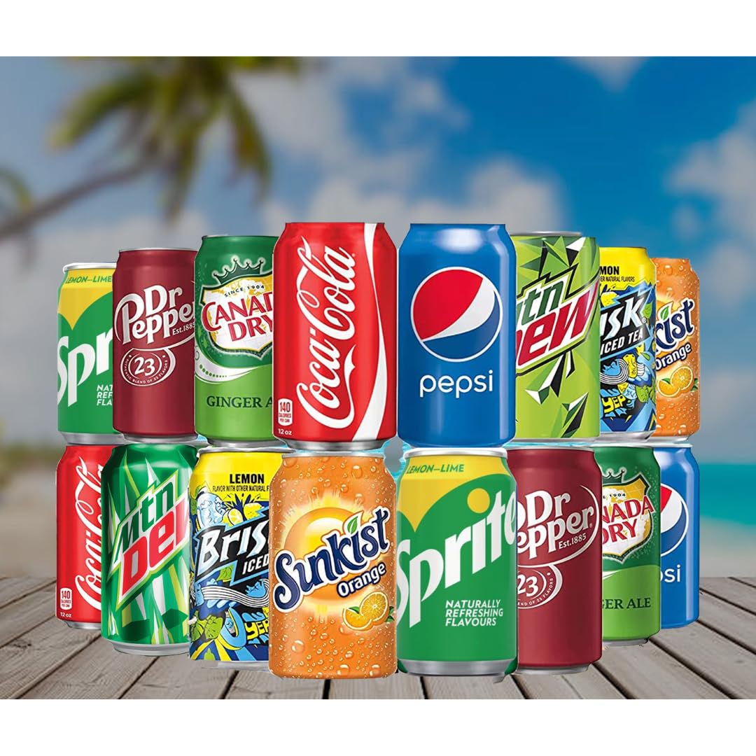 Mua Bragoo Soft Drink Assortment: Cola, Pepsi, Sprite, Mountain Dew, Dr ...
