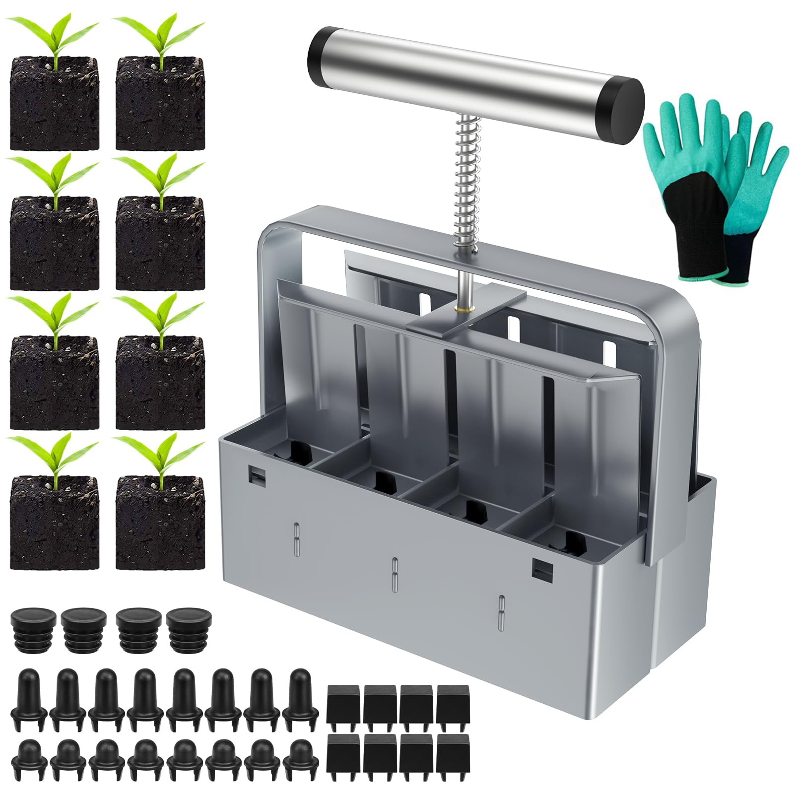 Mua Upgraded Soil Blocker, Soil Block Maker 2 inch, 8 Cell Soil ...