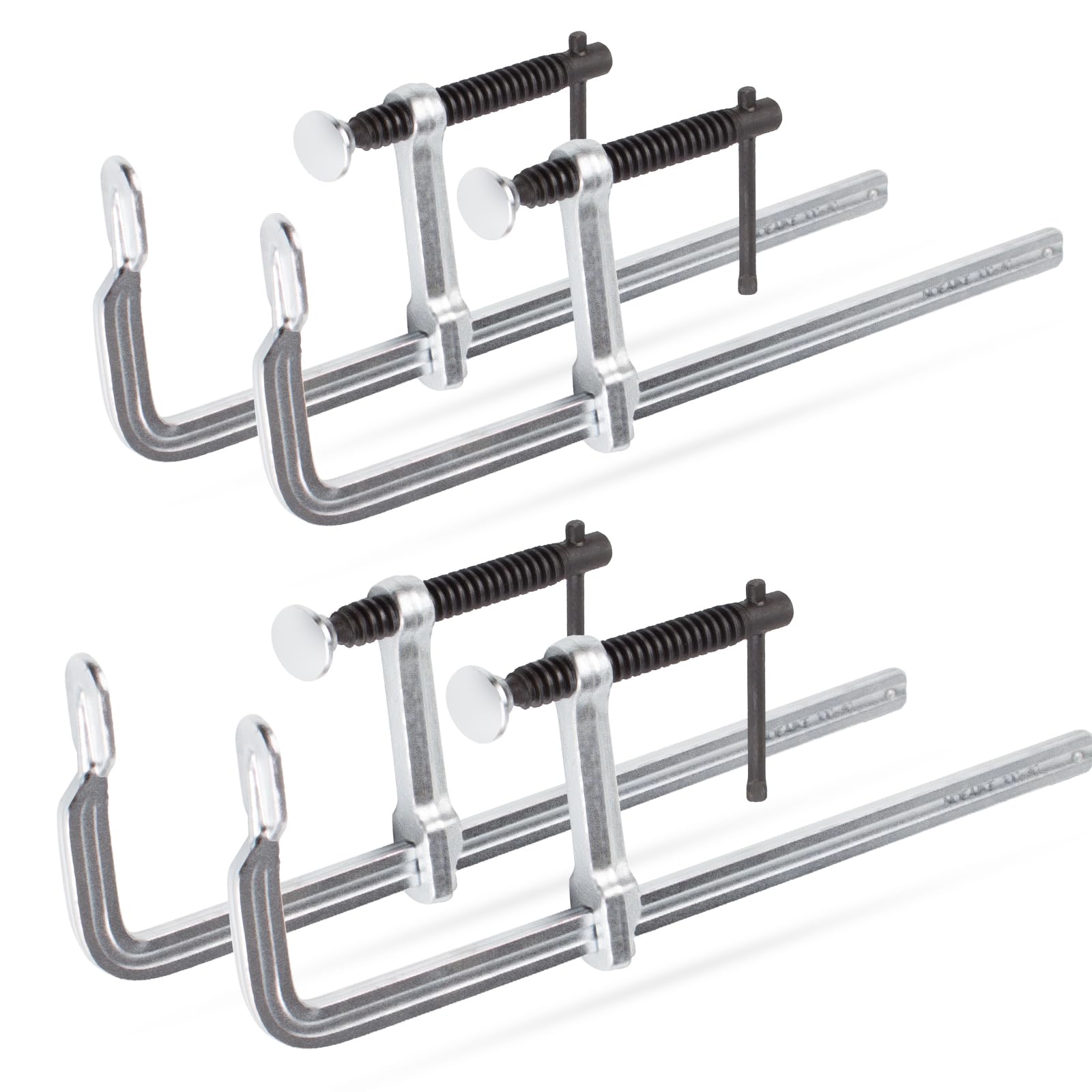 NOEAIKE 4-Pack Welding Bar Clamps 12 Inch, Drop Forged Steel Bar Clamps ...