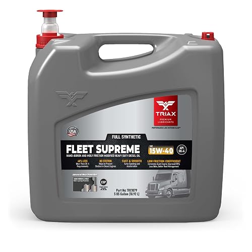 Triax Fleet Supreme 15W-40 API CK-4 Full Synthetic Diesel Engine Oil ...