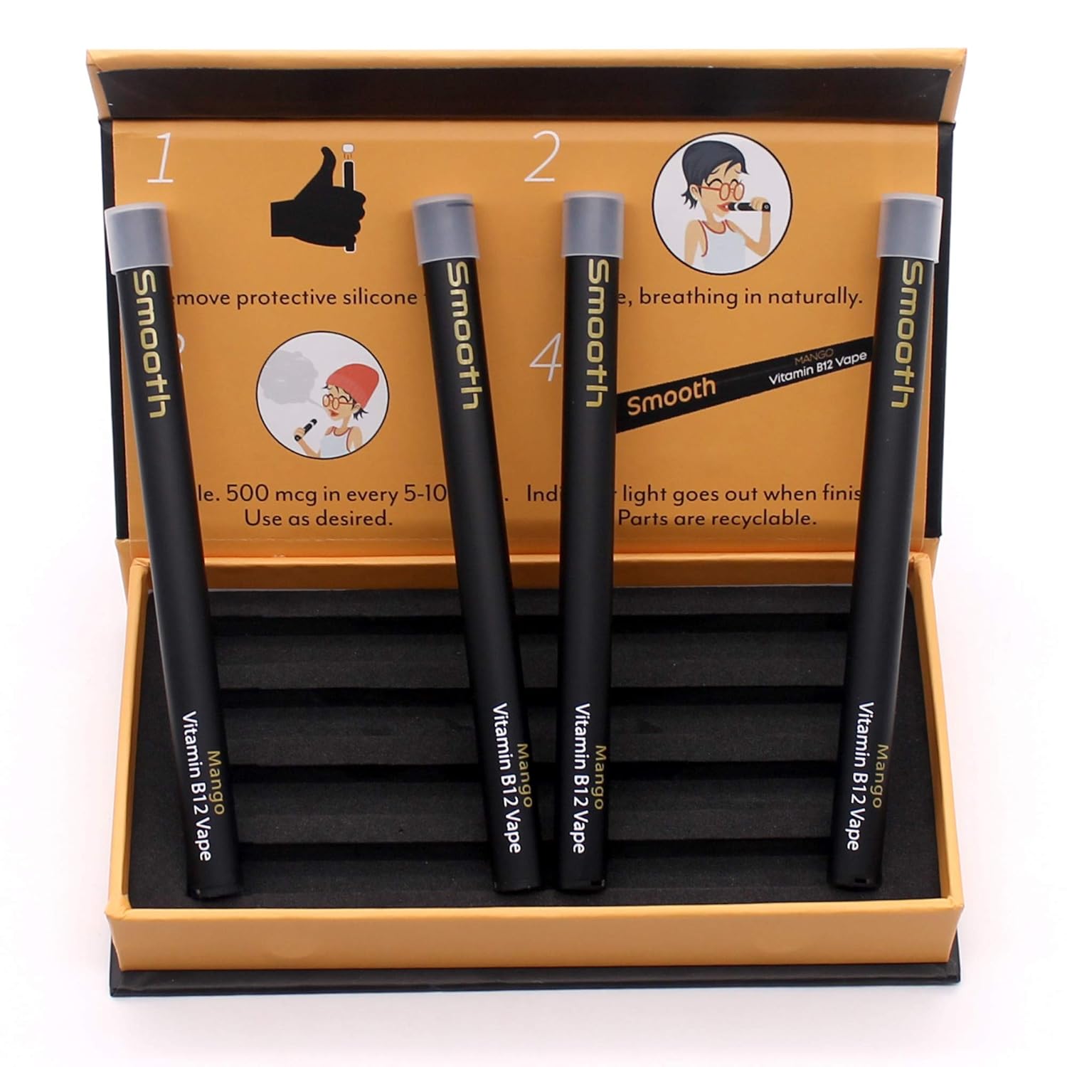 Smooth Vitamin B12 Pen for Energy: All Natural, Vegan-Friendly Vitamin ...