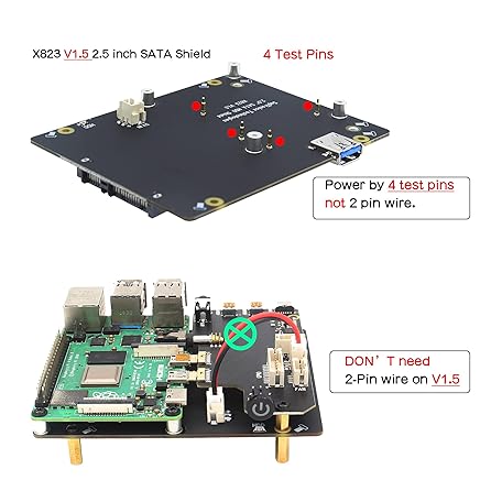 Mua Geekworm NASPi V2.0 2.5 inch SATA HDD/SSD NAS Storage Kit for ...
