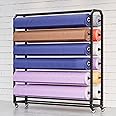Amazon.com: Commercial Fabric Roll Storage Rack with Adjustable Hanging ...