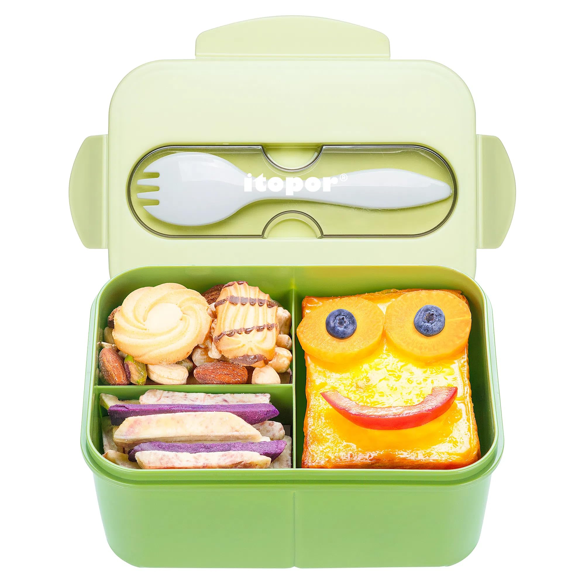 Itopor® Bento Box,Leak-Proof Lunch Box Kids,Mom’s Choice Kids Lunch Box ...