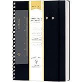 Amazon.com : Yoment Graph Paper Notebook Spiral Notebook 8.5 x 11 A4 ...