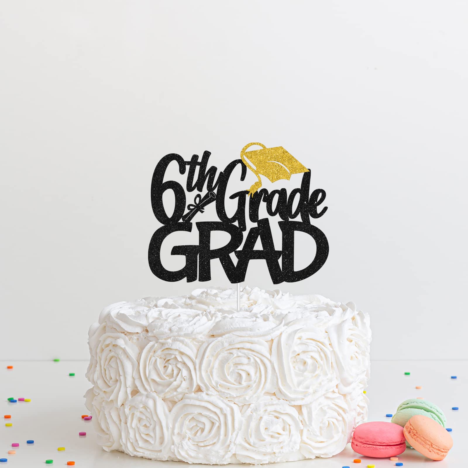 Mua 6th Grade Grad Cake Topper - Class Of 2025 Graduation Party Cake ...