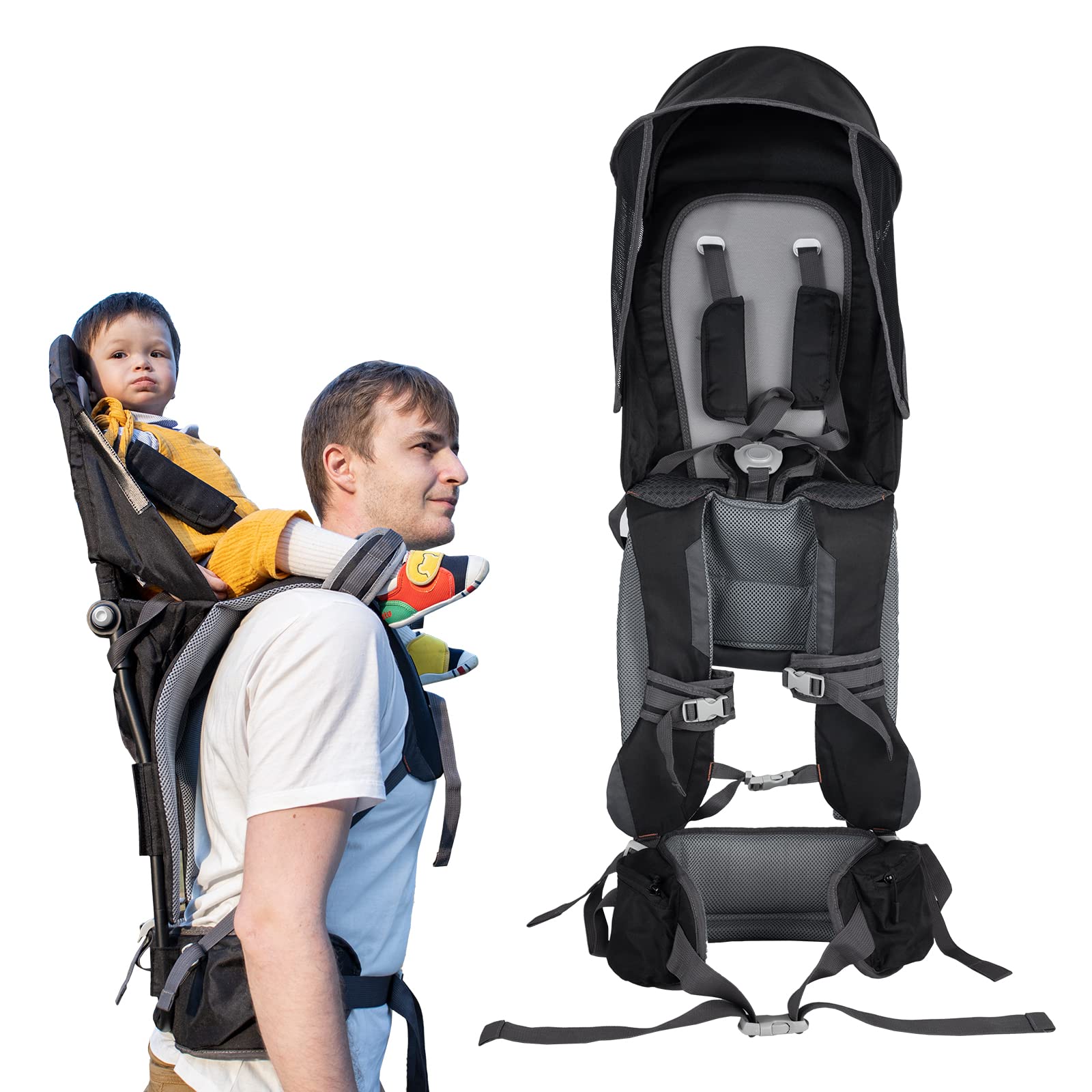 Mua Baby Shoulder Carrier Baby Hiking Backpack Carrier with Rain Cover ...