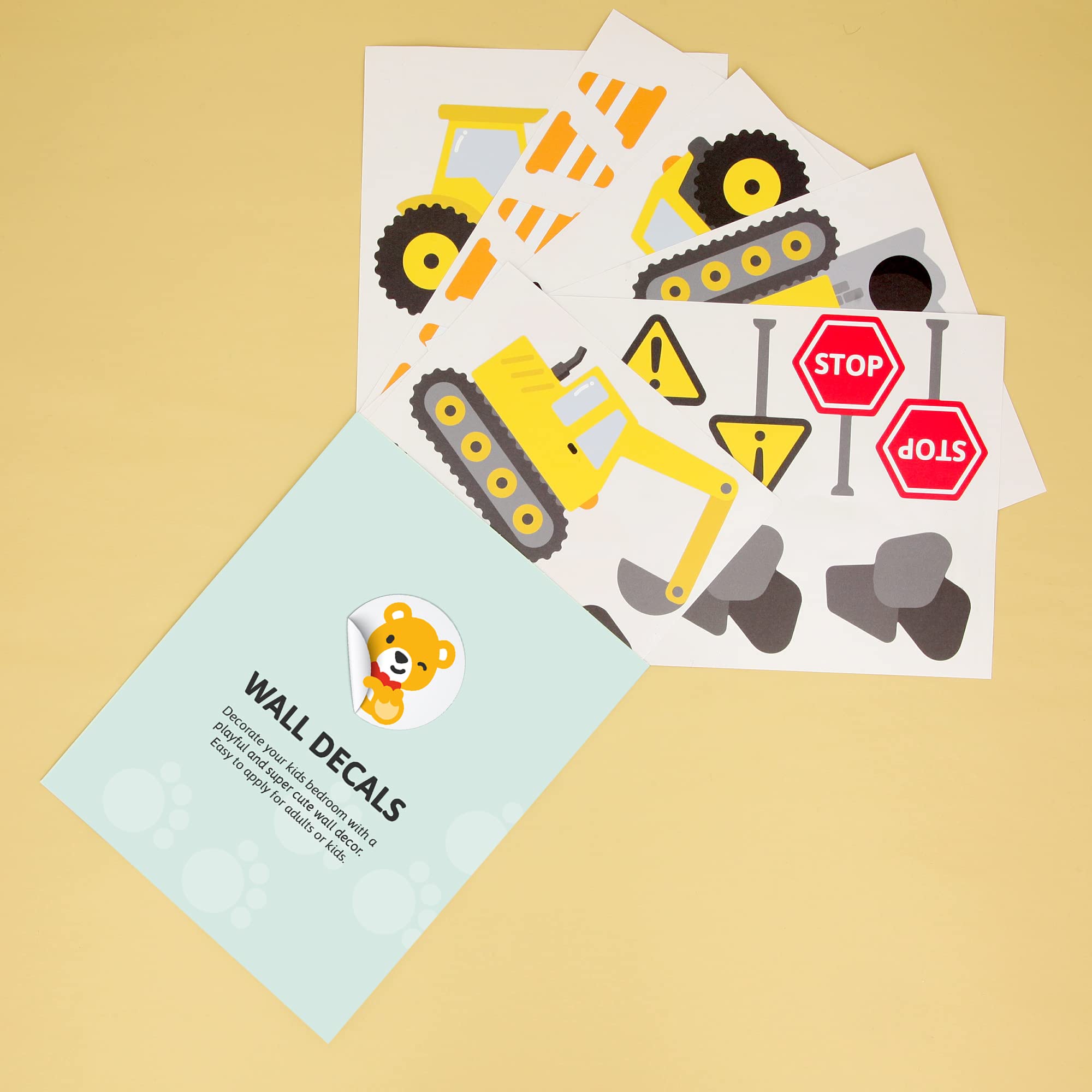 Teddylabels - Heavy Duty Vehicles Decals - Easy-to-Apply & Removable ...
