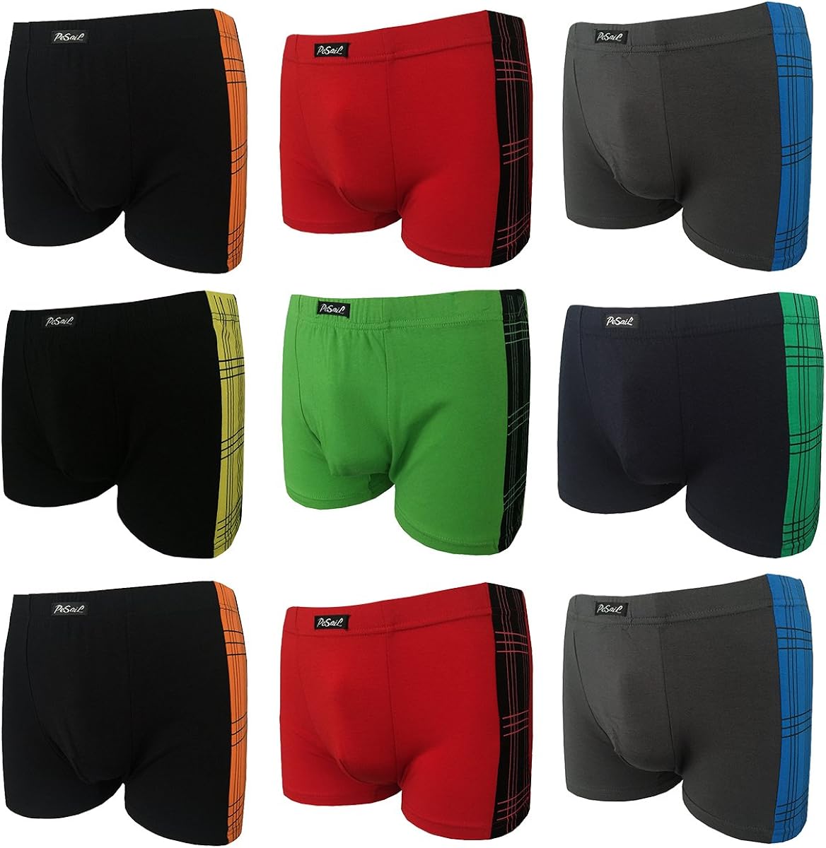 Pesail Bóxer Hombre Algodón Calzoncillos Multicolor Ropa Interior Basic ...