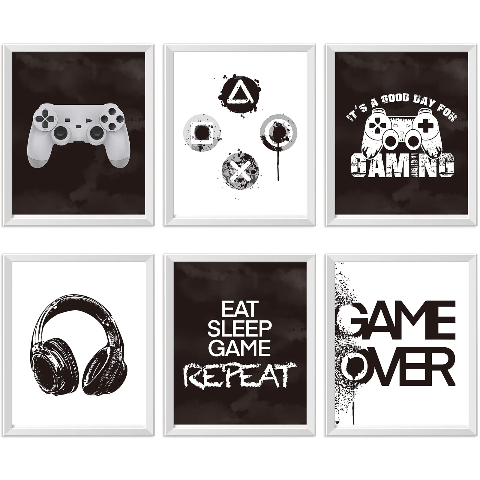 Mua AnyDesign 6Pcs Retro Video Games Posters Vintage Black White Game ...
