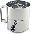 Amazon.com: Norpro Polished 8-Cup Stainless Steel Hand Crank Sifter, 64 ...