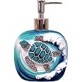 Amazon.com: BestGiftEver Sea Turtle Wave Decorative Soap Pump Dispenser ...