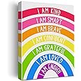 Amazon.com: Rainbow Kids Affirmations Wall Art Canvas Painting Print ...