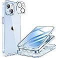 Amazon.com: Miracase for iPhone 15 Case 360° Full-Body Phone Case with Built-in Glass Screen ...