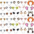 Amazon.com: Kigeli 30 Pcs Animal Ears Headband for Kids Jungle Woodland ...