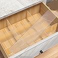Amazon.com: Onerbuy 8pcs Adjustable Grid Drawer Dividers DIY Plastic ...