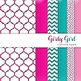Amazon.com: Girly Girl Multi-pack Printed Craft Vinyl 6 Sheets 12x12 ...
