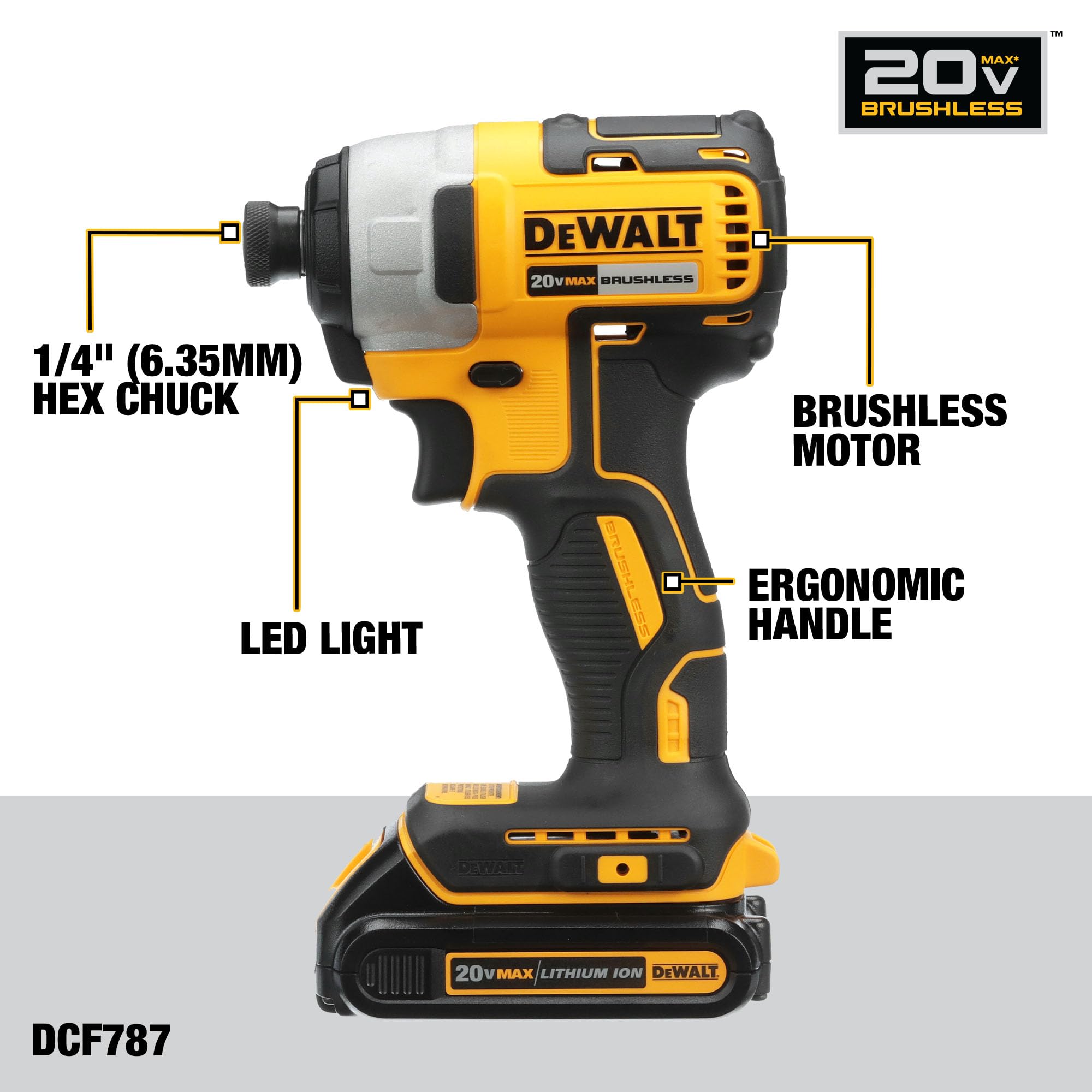 Mua 20V MAX Cordless Drill, Impact Driver, 2-Tool Power Tool Combo Kit ...