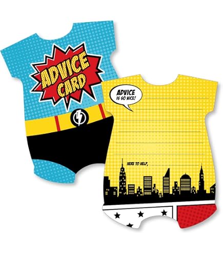 Baby Shower Activity Inserts 24 Pack Bam Superhero Diaper Raffle ...