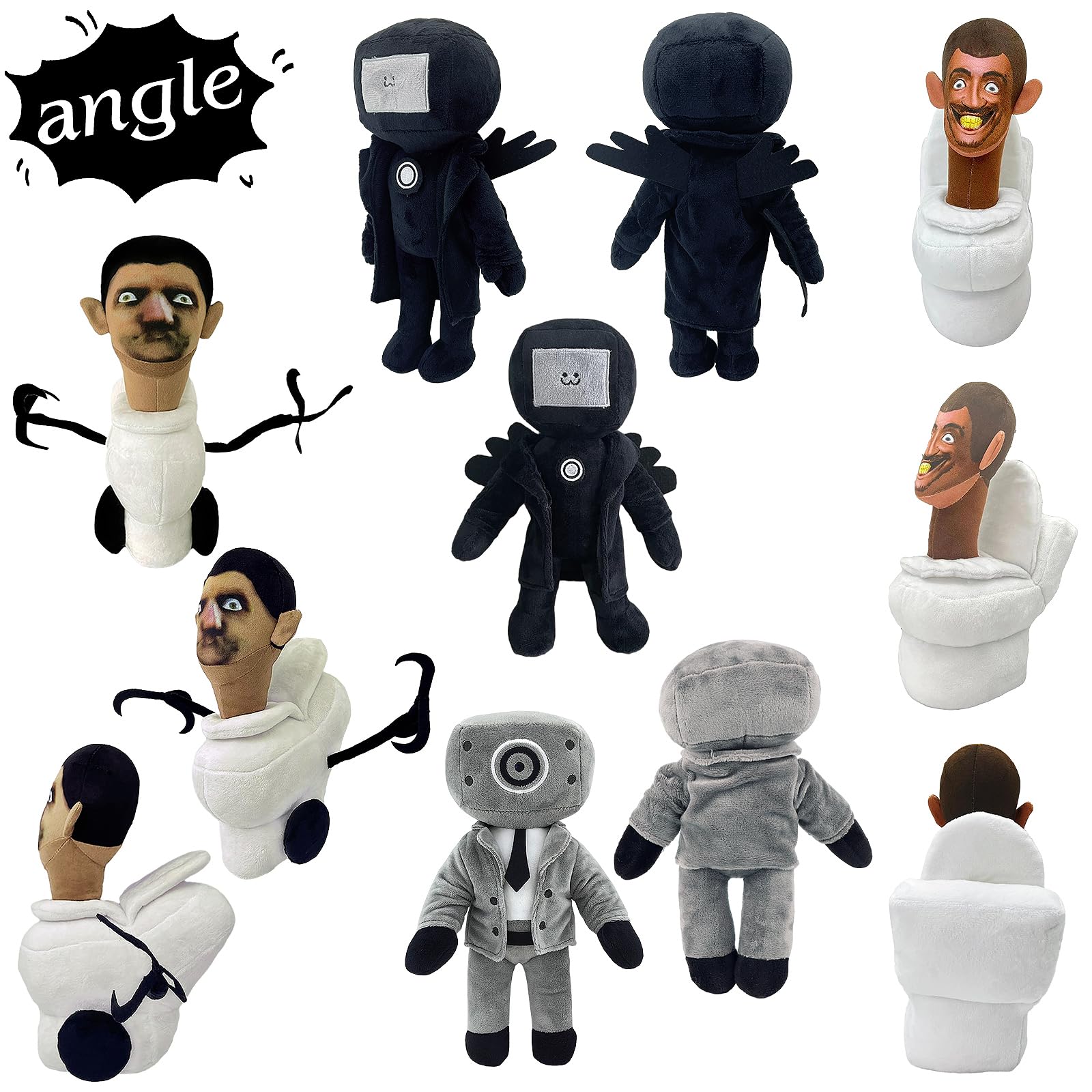 Mua 20PCS Skibidi Toilet Plush Toys,Cameraman Plush,Speakerman Bosses ...