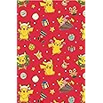 Amazon.com: Danilo Promotions LTD Pokemon Wrapping Paper, 4 Sheet 4 Tag ...