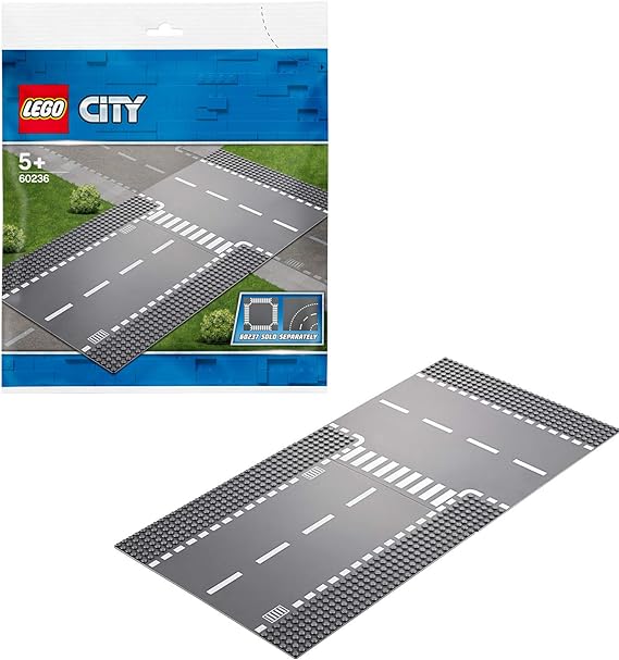 LEGO 60236 City Supplementary Straight and T-junction 2 x Base Plates ...