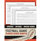 Football Scorebook: American Football Game Stats Tracker | Football ...