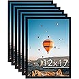 Amazon.com - JCJMY 12x17 Black Picture Frame Set of 2, Horizontal and ...