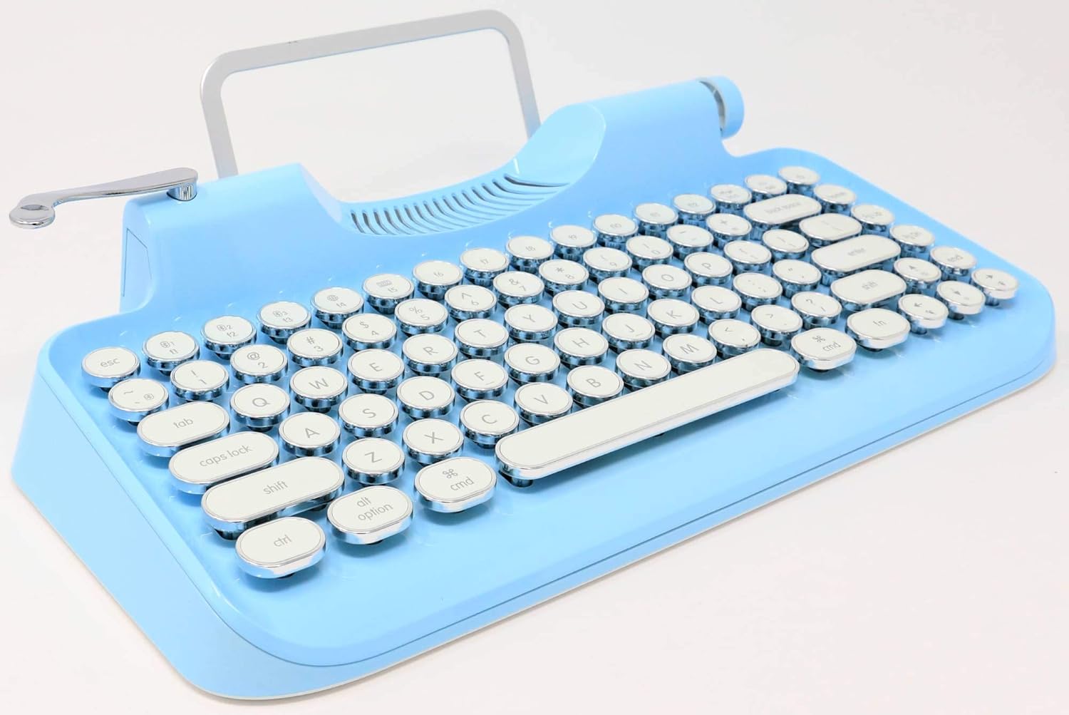 Rymek Typewriter Style Mechanical Wired & Wireless Keyboard with Tablet ...