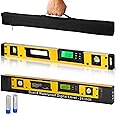 24 Inch Smart Digital Level, LCD Screen Magnetic Electronic Level Tool ...