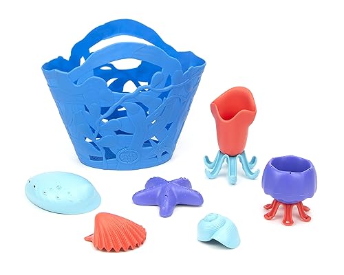 Green Toys Oceanbound Tide Pool Set - 7 Piece Pretend Play, Motor ...