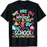 Amazon.com: We Are All Different But In This School We All Swim ...