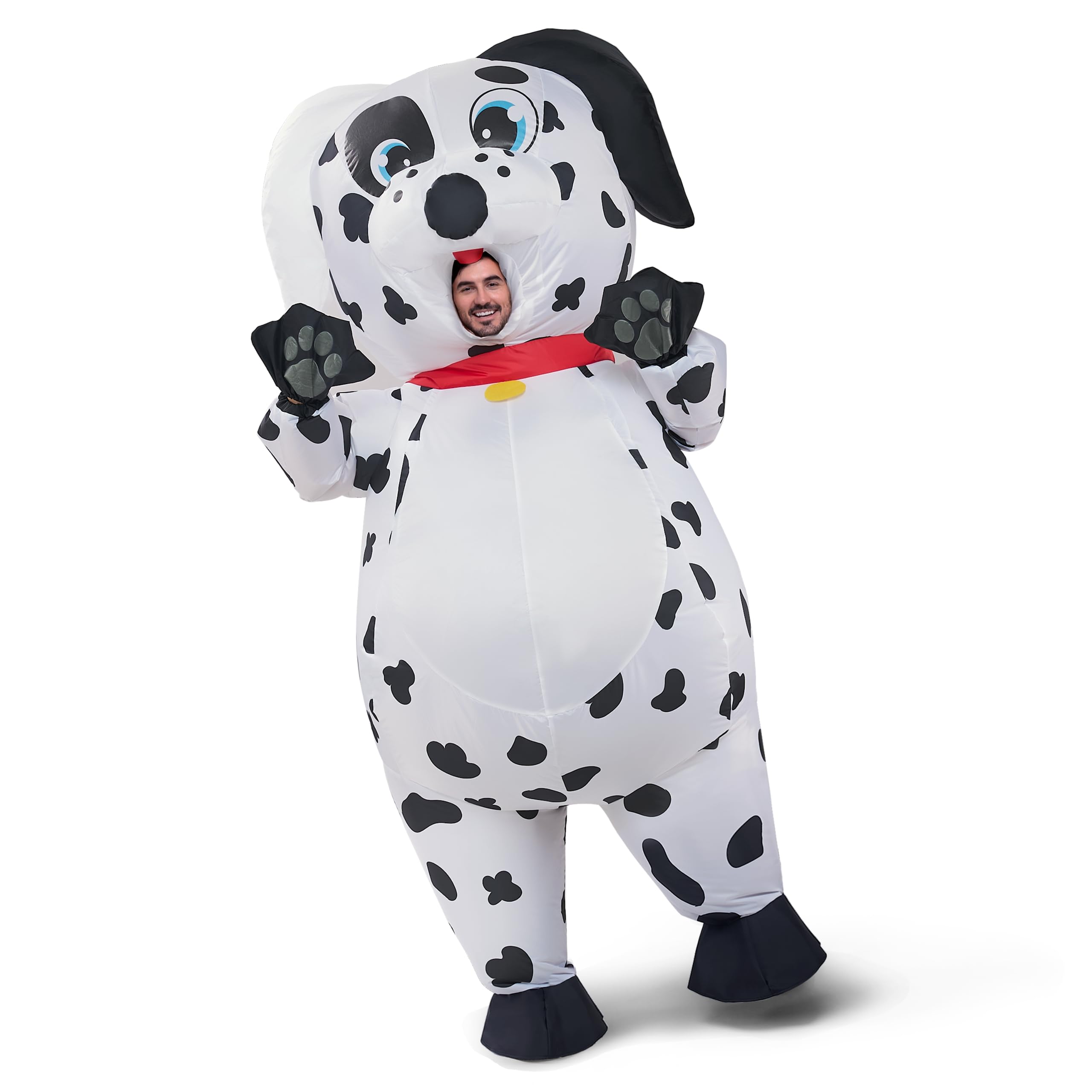 Spooktacular Creations Adult Inflatable Costume, Full Body Dalmatian ...