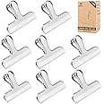 Amazon.com: Pack of 8 Bag Clips, Stainless Steel and Heavy Duty Metal ...