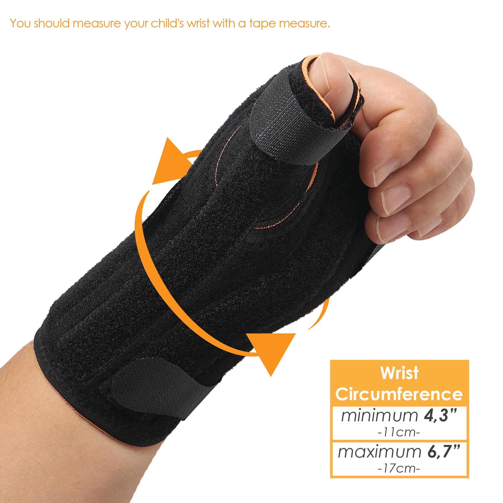 Mua Pucka Pediatric Wrist Splint for Kids - Left & Right Hand Brace ...