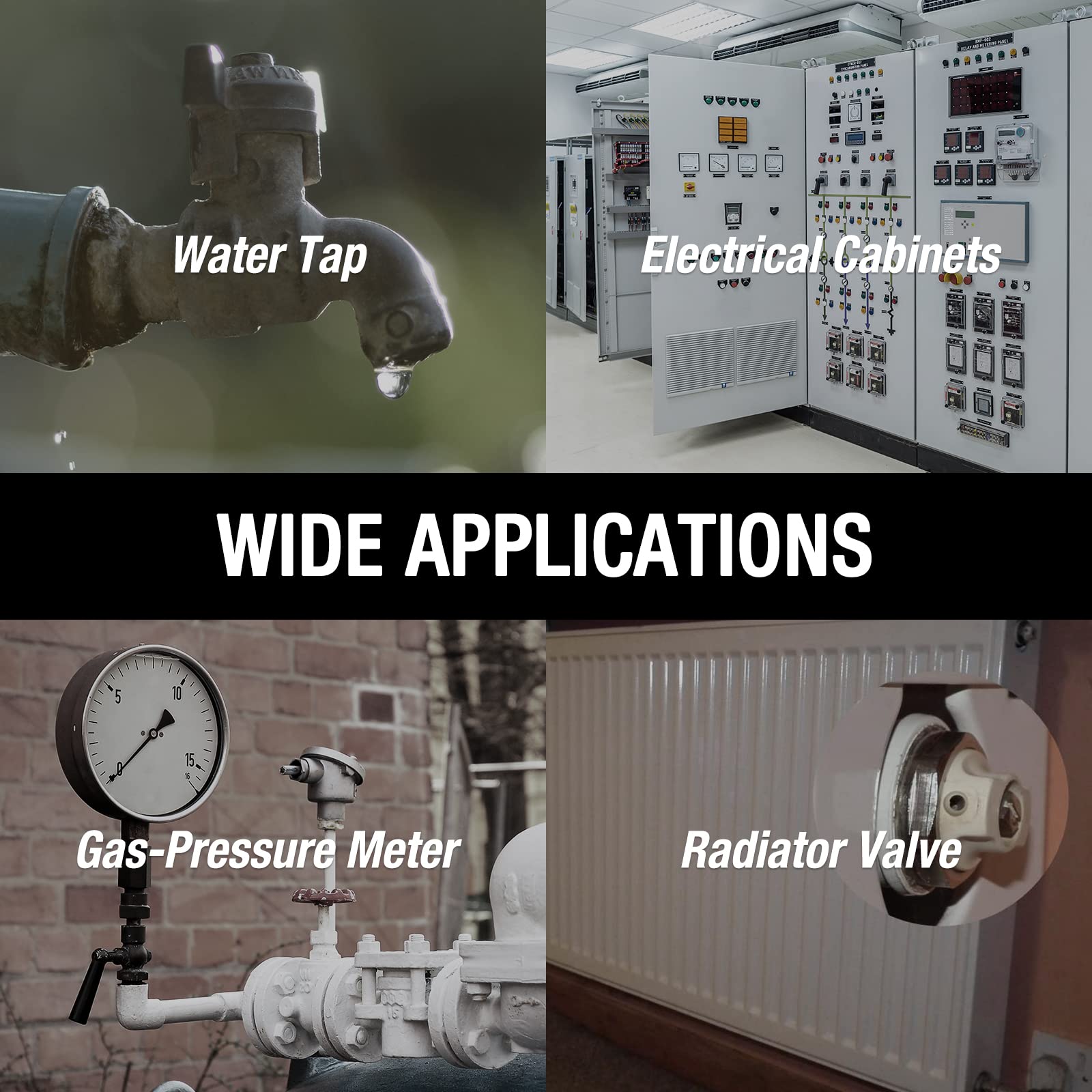 Mua 4 Way Utilities Key, Multi-functional Water Key Set, 2-Pack, for ...