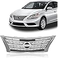 Amazon.com: Perfit Liner Front Silver Black Grille Grill With Chrome ...