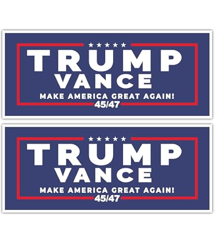Trump Bumper Sticker Trump Vance 2024 Decal - 64 Pack Waterproof ...