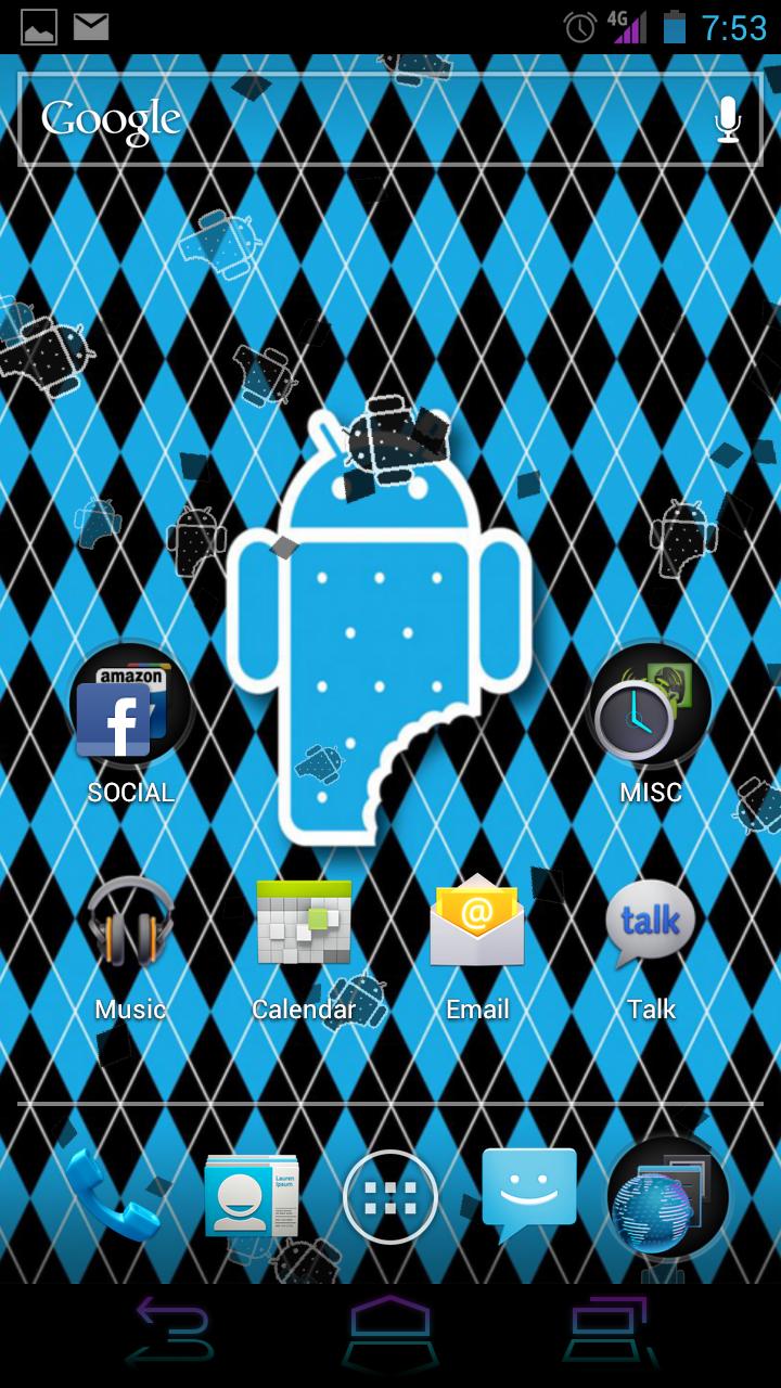 Live Wallpaper - Argyle ICS Ice Cream Sandwich Galaxy Nexus Android 4.0 ...