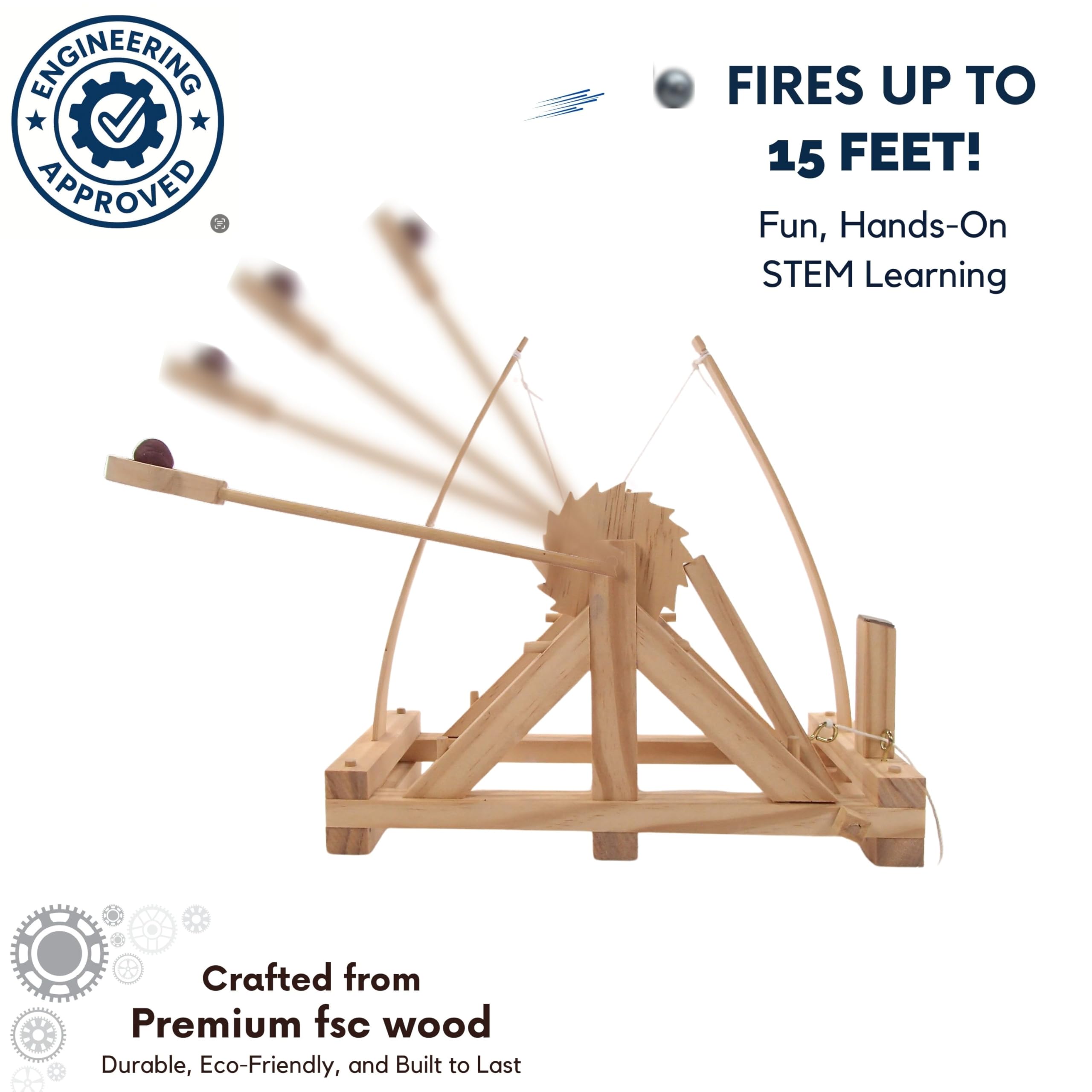 Mua Pathfinders STEM Kits – Leonardo da Vinci Catapult kit | Trebuchet ...
