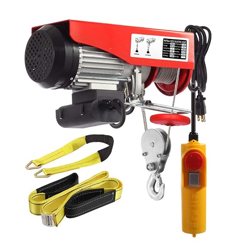 1320 Lift Electric Hoist Crane Remote Control Power System, Zinc-Plated ...