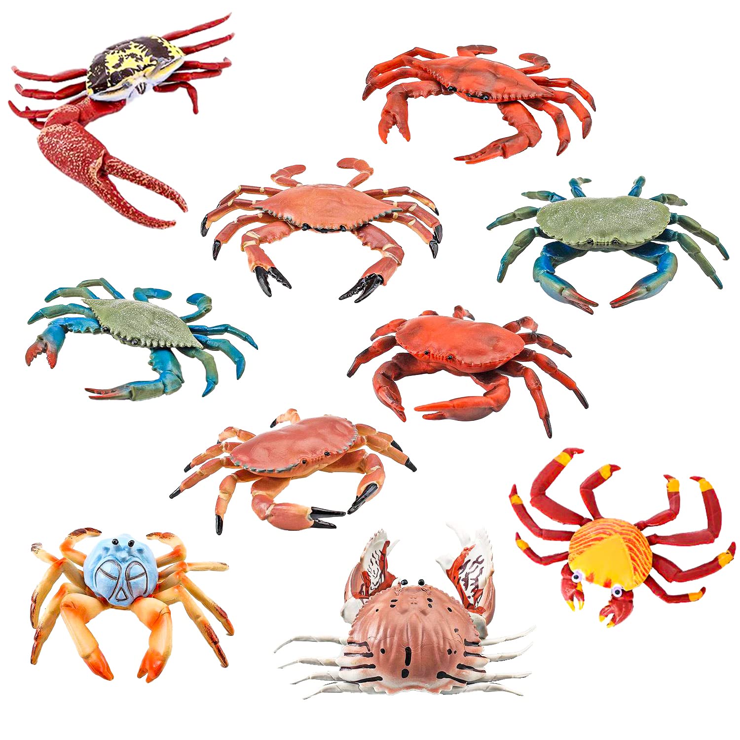 Mua 10 Pieces Realistic Crab Figurine Models Artifical Plastic Crab ...